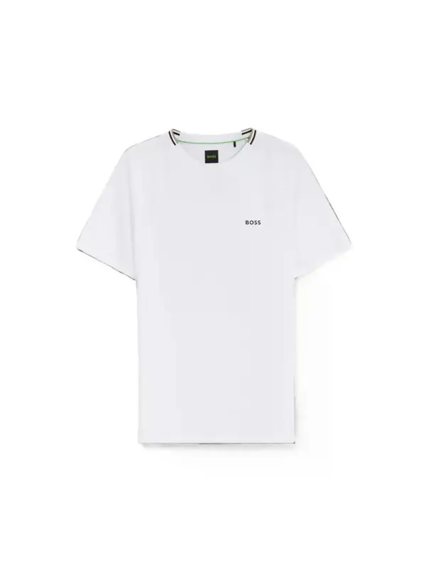 BOSS Active Moisture-wicking T-shirt With Tennis-ball Eming