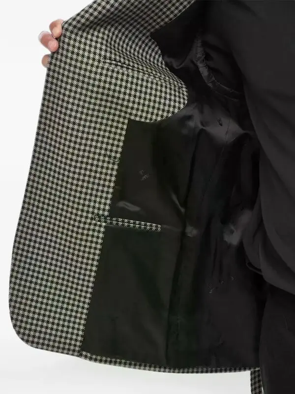 Off-White Houndstooth-pattern Belted Blazer