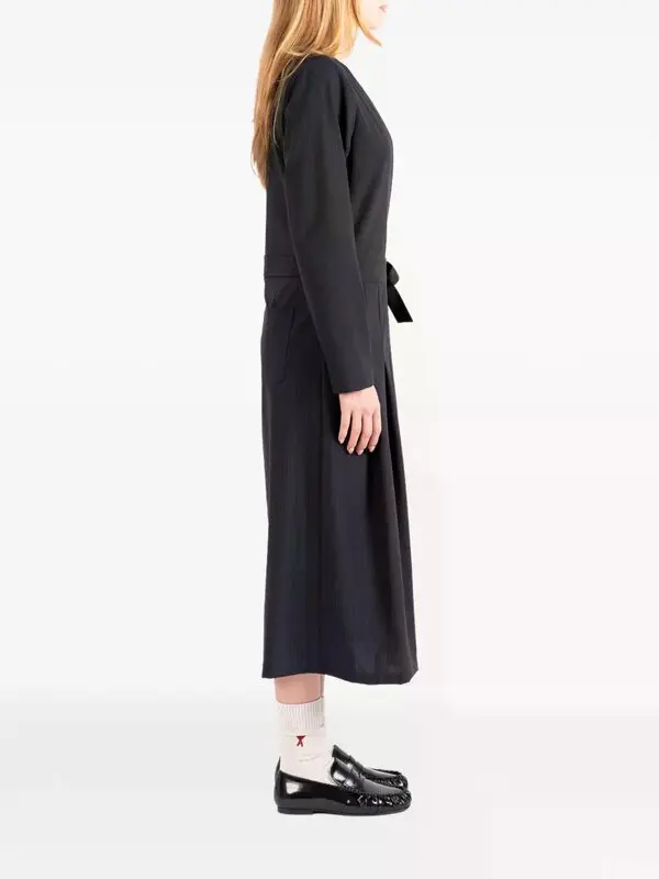 SOCIETE ANONYME Pleated Wrap Midi Dress