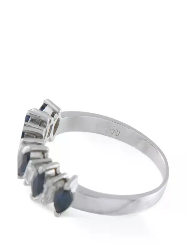 LB EXCLUSIVE Sapphire And Diamond Band Ring