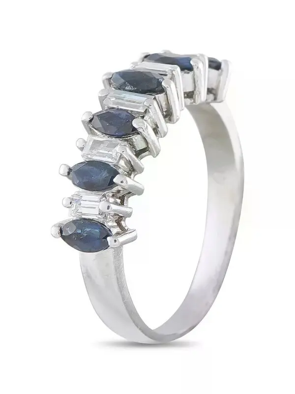 LB EXCLUSIVE Sapphire And Diamond Band Ring