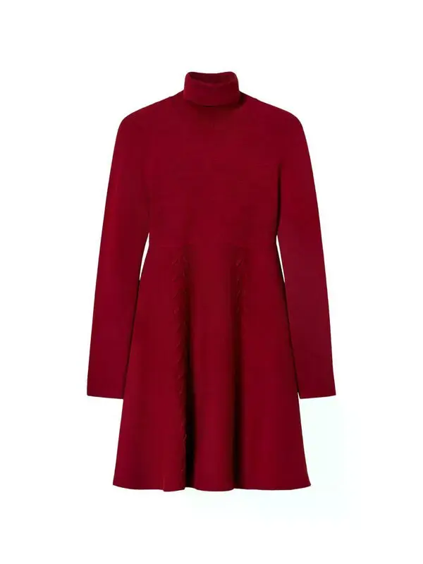 TWINSET Short Knit Dress With Turtleneck