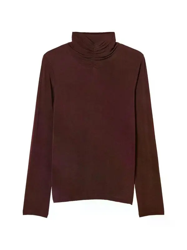 TWINSET Turtleneck Top With Draping