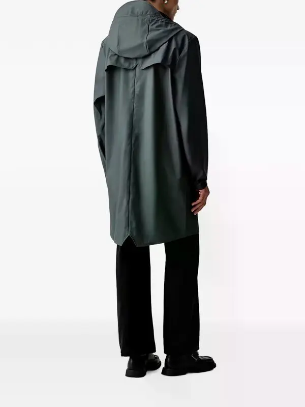 Rains Hooded Press-stud Jacket