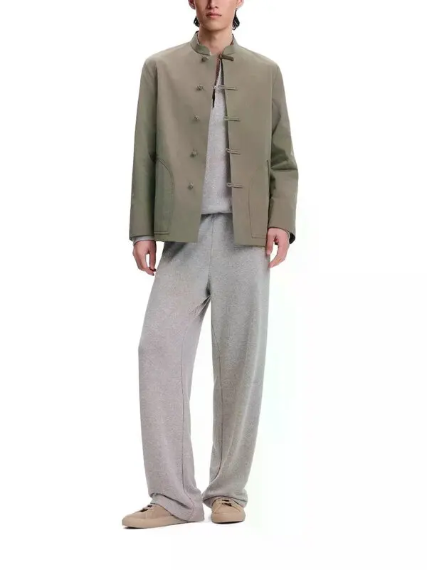 Shanghai Tang Mandarin Collar Frog Fastening Jacket