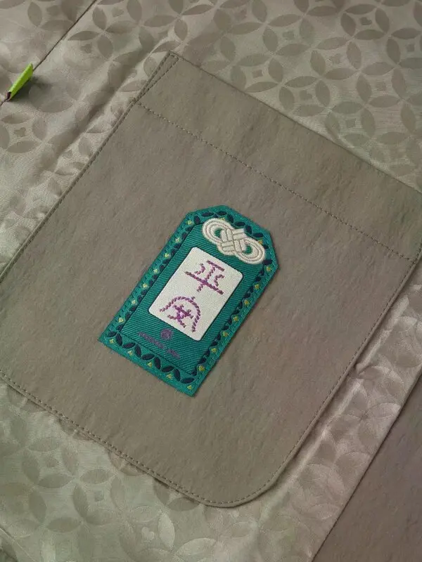 Shanghai Tang Mandarin Collar Frog Fastening Jacket - Grey