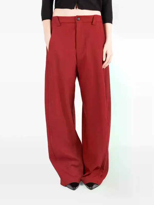 SOCIETE ANONYME Bloom Wide-leg Trousers - Red