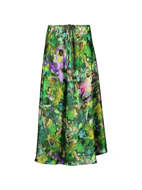 PETER COHEN Fuel Abstract-print Midi Skirt