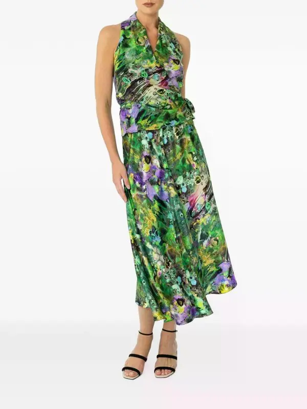 PETER COHEN Fuel Abstract-print Midi Skirt
