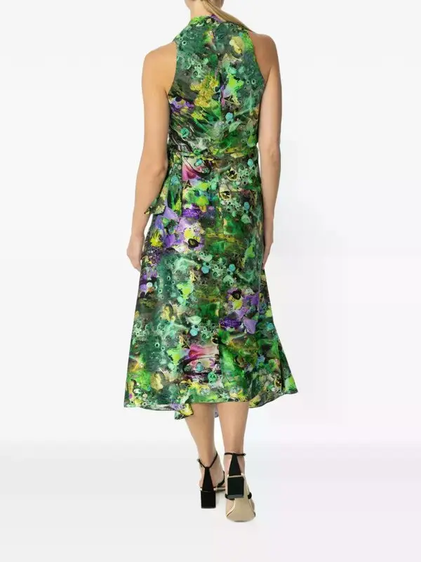 PETER COHEN Fuel Abstract-print Midi Skirt