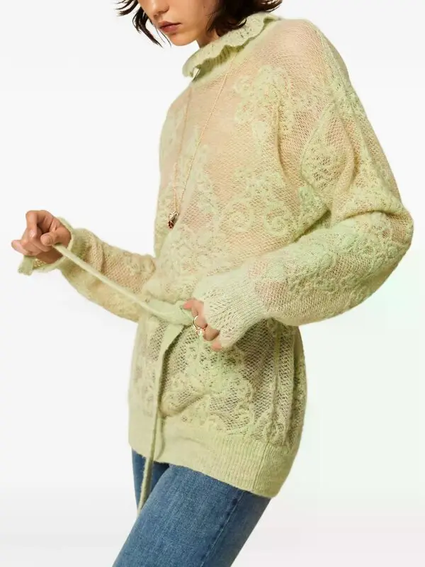 TWINSET Jacquard Alpaca Blend Maxi Jumper
