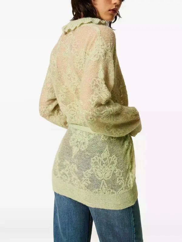 TWINSET Jacquard Alpaca Blend Maxi Jumper