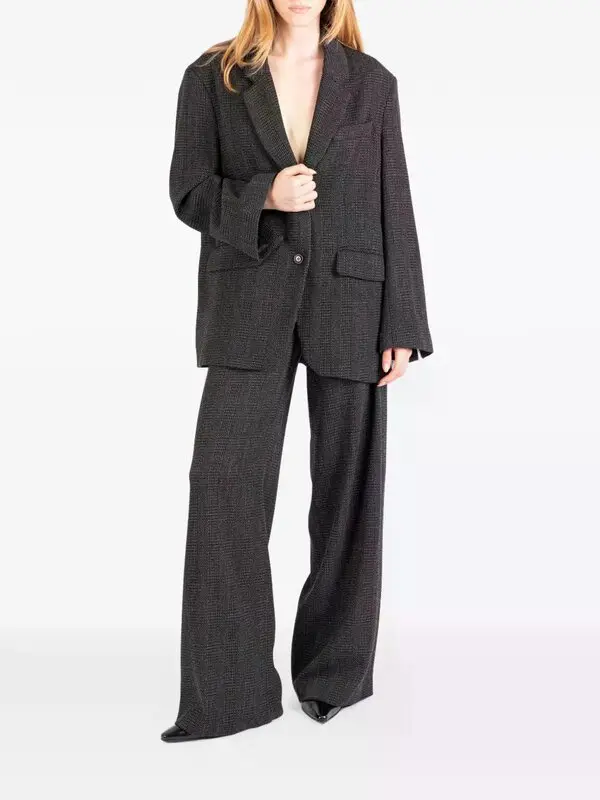 SOCIETE ANONYME Berry Checked Wool Jacket
