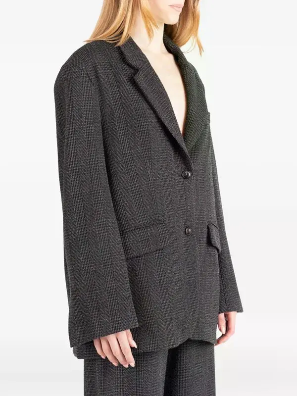 SOCIETE ANONYME Berry Checked Wool Jacket