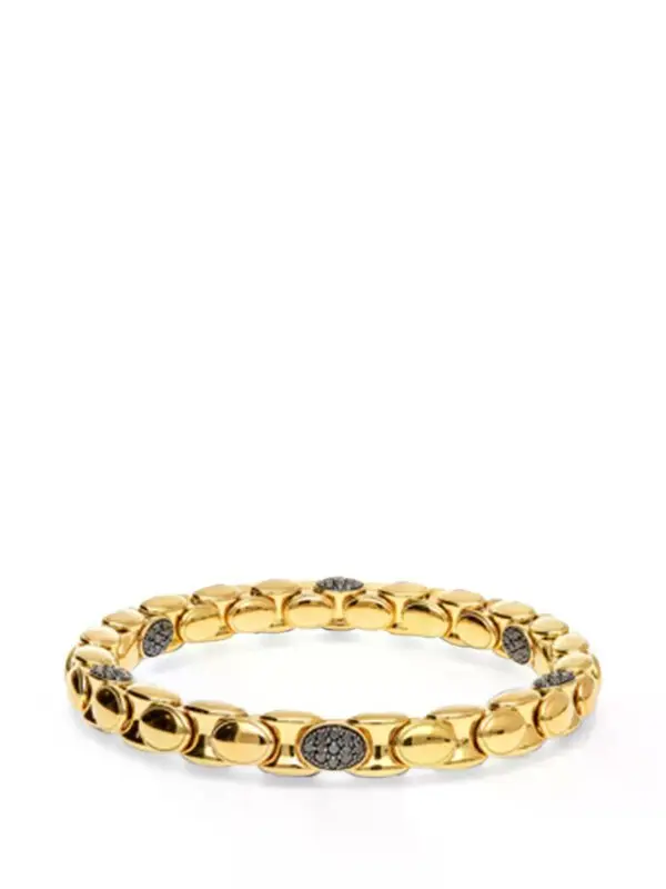 Roberto Demeglio Anaconda Black Diamond Bracelet - Gold