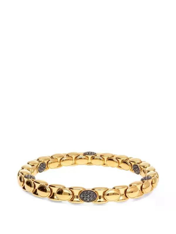 Roberto Demeglio Anaconda Black Diamond Bracelet - Gold