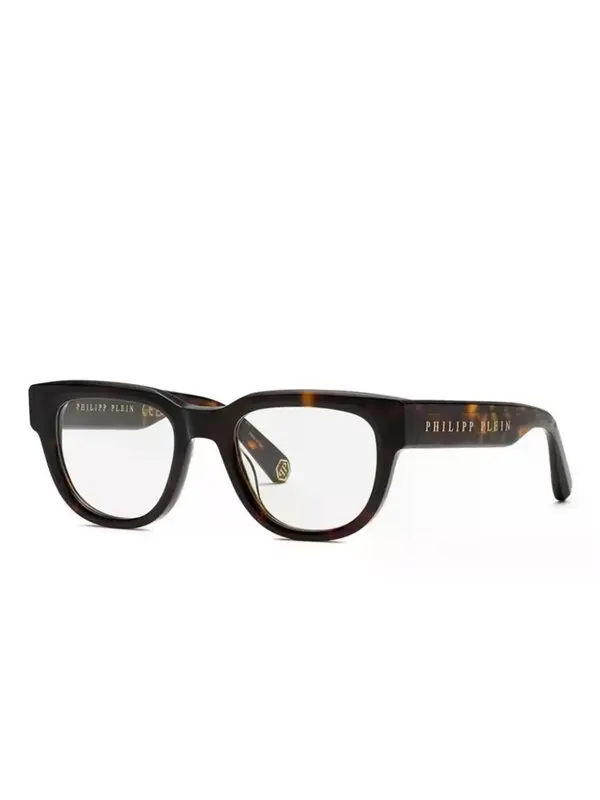 Philipp Plein Tortoiseshell Logo Frames