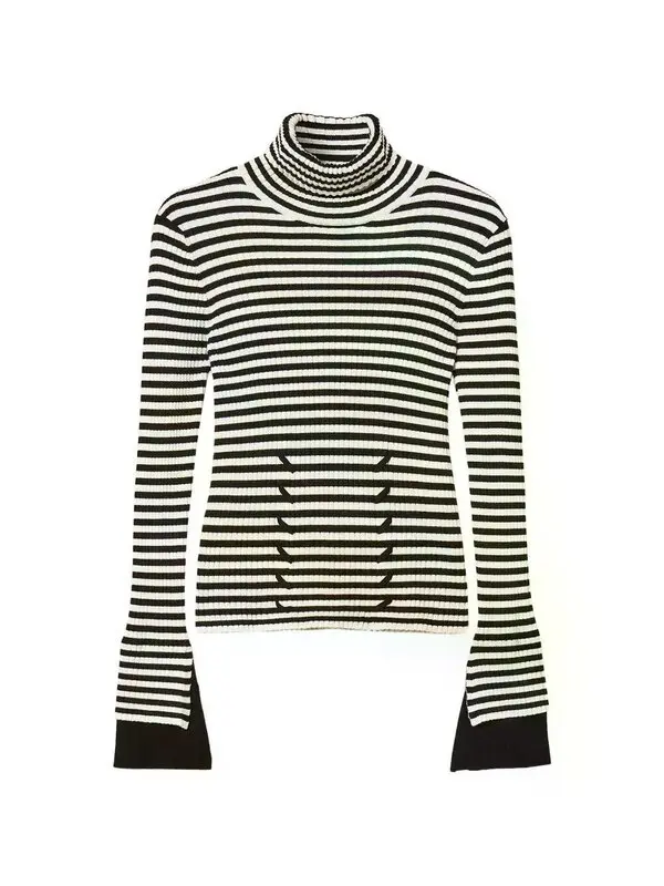 TWINSET Striped Turtleneck Jumper
