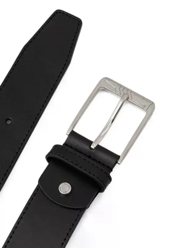 TRUSSARDI Engraved-logo Buckle Belt