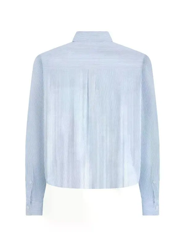Max Mara Vertical-stripe Chest-pocket Shirt