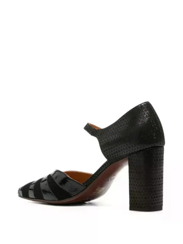 Chie Mihara Pointed-toe Heeled Pumps With Snakeskin-effect Panels