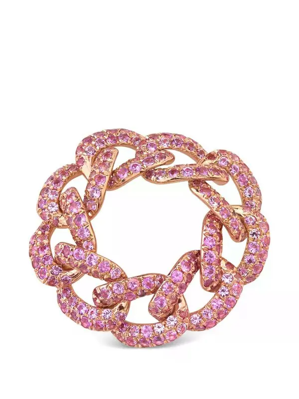 Shay Link Design Sapphire Ring