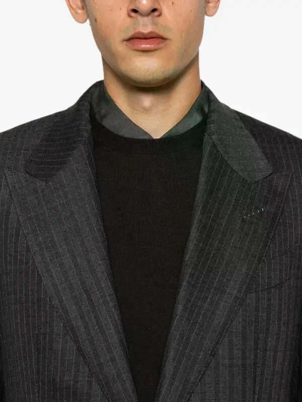 TOM FORD Pinstripe-pattern Buttoned Suit
