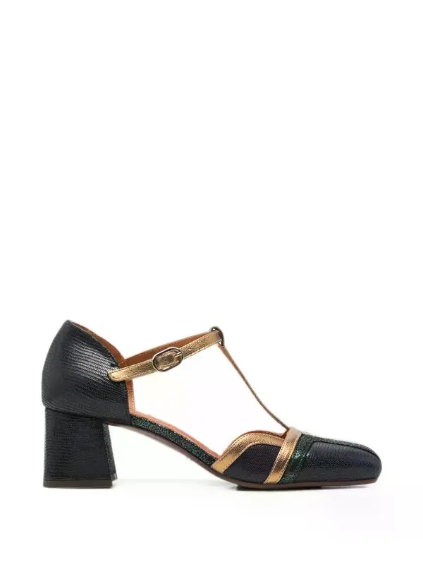 Chie Mihara Volai Lizard-effect T-bar Heeled Pumps