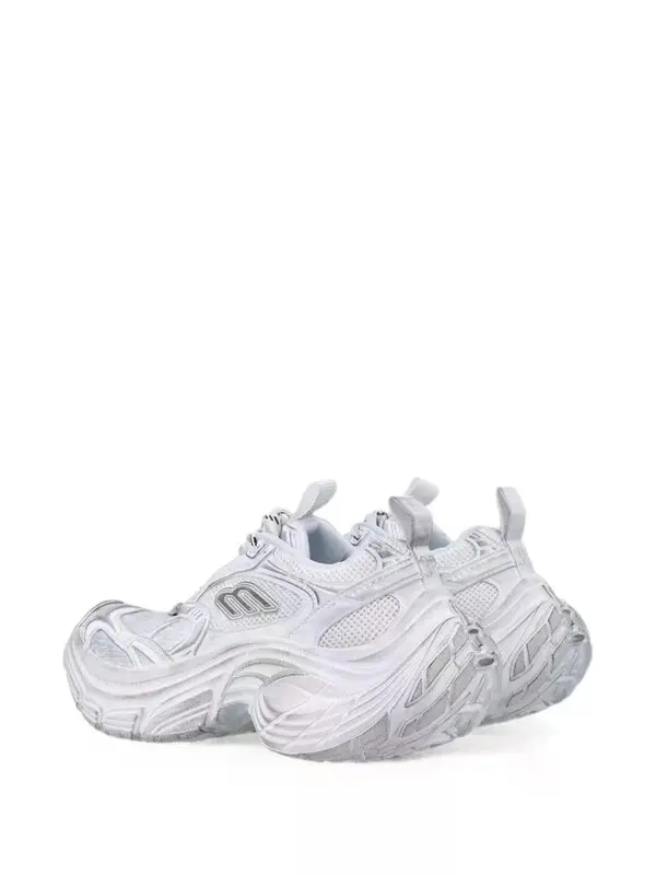 Balenciaga 6xl Distressed-effect Panelled Sneakers - White