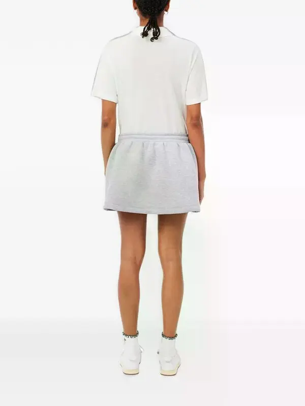 Lacoste Double-face Jersey Skirt With Embroidered Crocodile