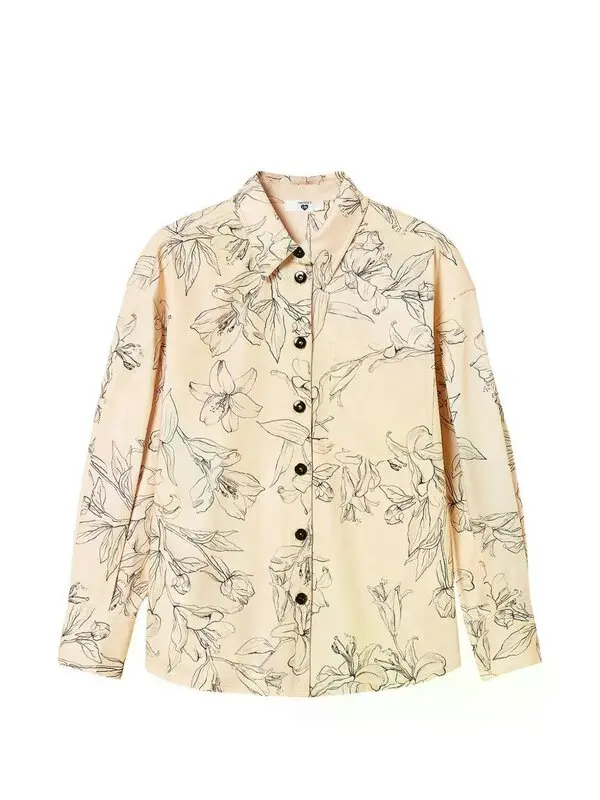TWINSET Floral Print Button-up Shirt