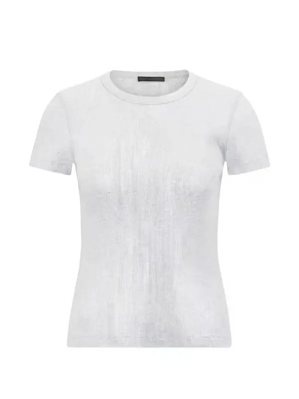 DRYKORN Koale Ribbed-knit Short-sleeve T-shirt - Grey