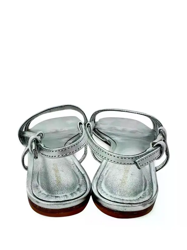 REFORMATION Millie Lattice Leather Sandals