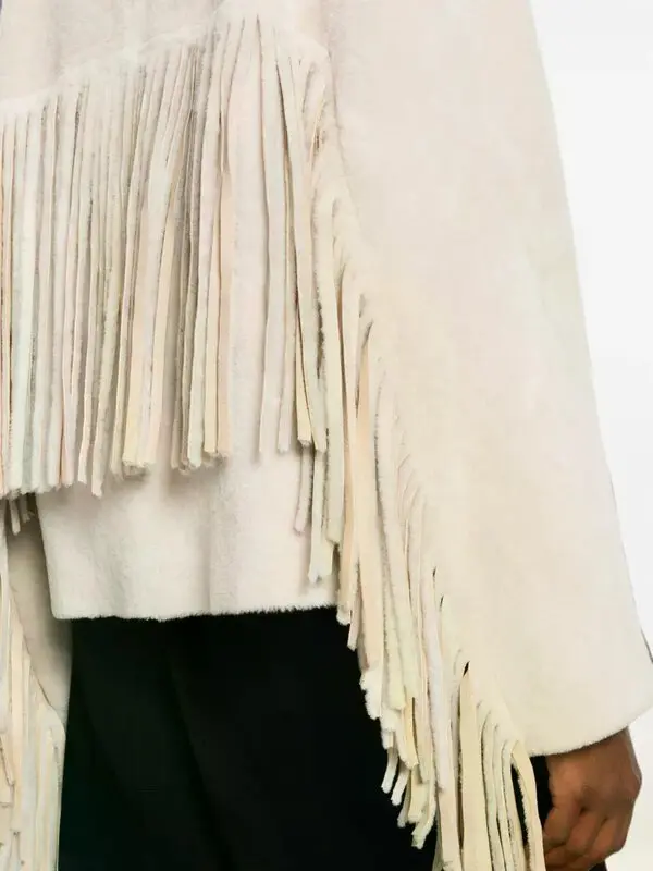 LISKA Fringe Detail Jacket