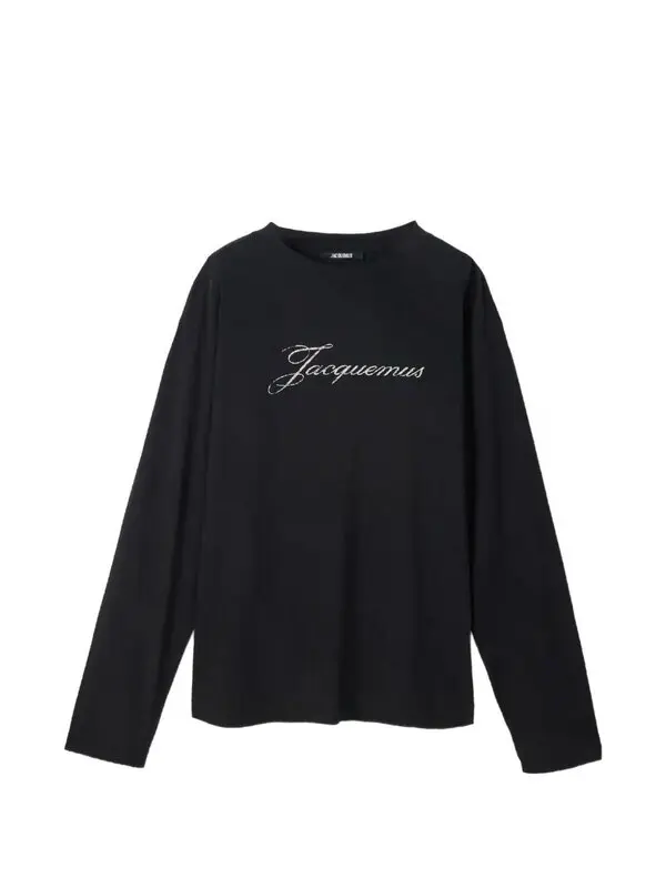 Jacquemus Long Sleeve T-shirt With Printed Logo