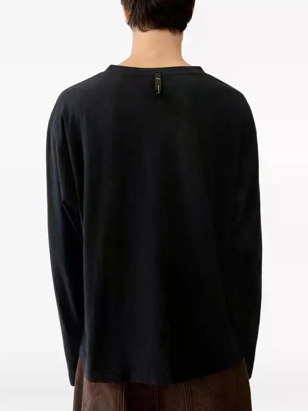 Jacquemus Long Sleeve T-shirt With Printed Logo