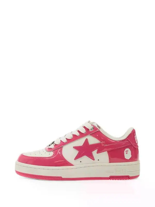 A BATHING APE Sta 1 Patent Leather Sneakers
