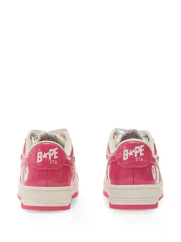 A BATHING APE Sta 1 Patent Leather Sneakers