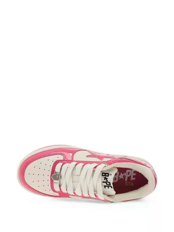 A BATHING APE Sta 1 Patent Leather Sneakers