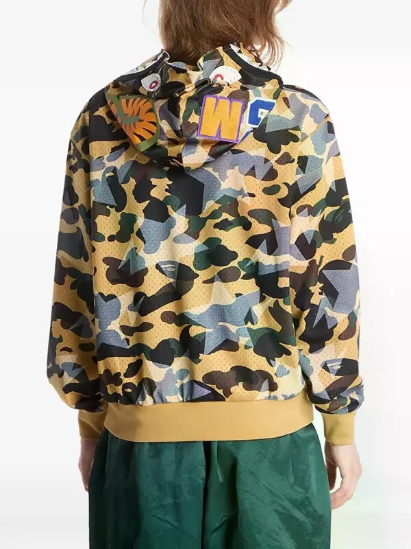 A BATHING APE Shark Camouflage Zip-up Hoodie