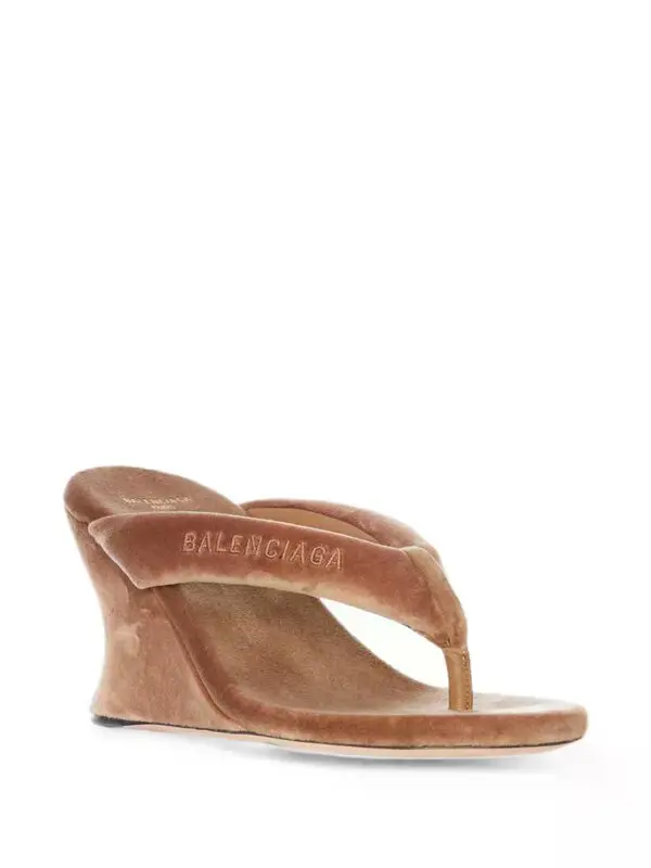 Balenciaga Gaeta Wedge Thong Sandals