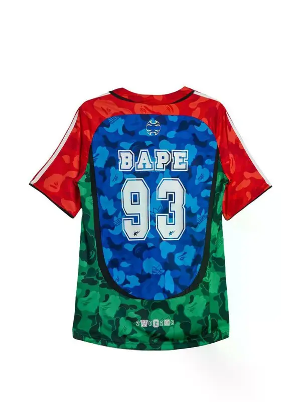 Adidas X Bape Teamgeist Camouflage-print T-shirt