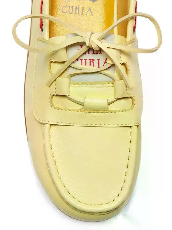 LILI CURIA Mara Leather Boat Shoes