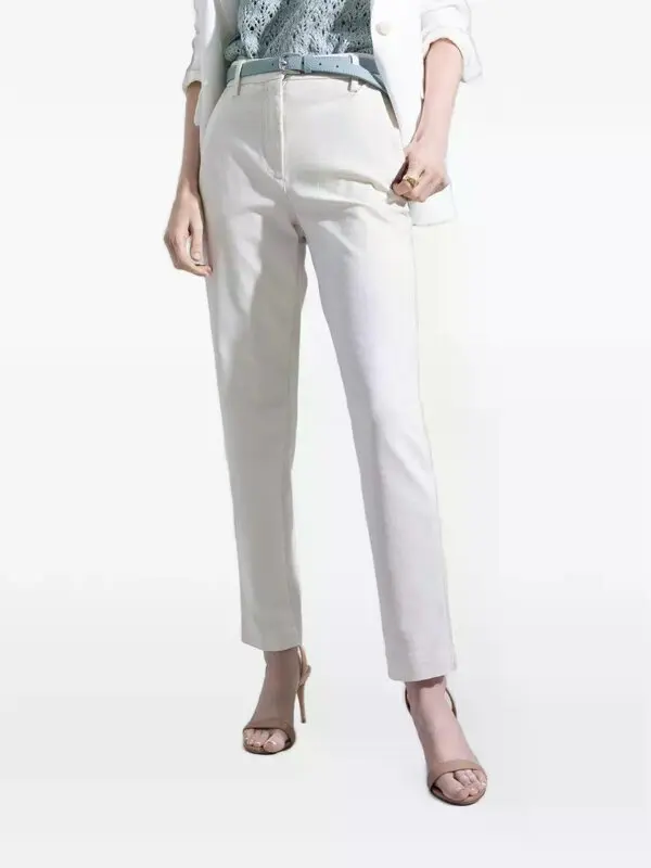 Eleventy Tapered Cropped Trousers
