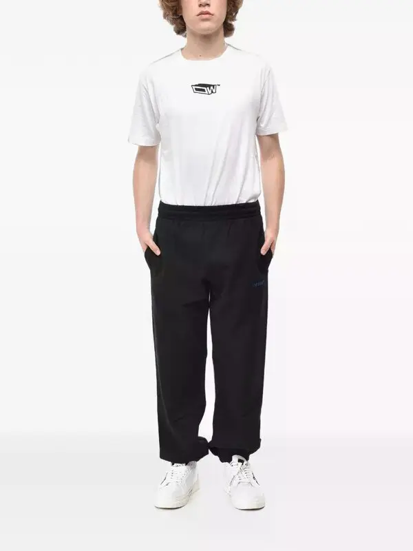 Off-White Logo-print Elasticated-cuff Track Pants