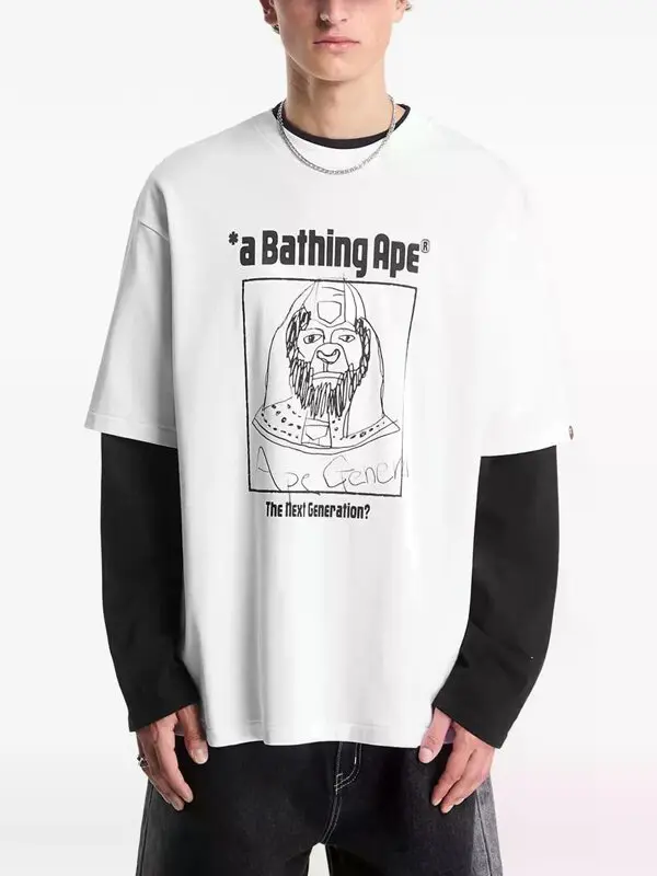 A BATHING APE Ape General Print T-shirt