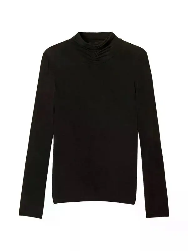 TWINSET Turtleneck Top With Draping