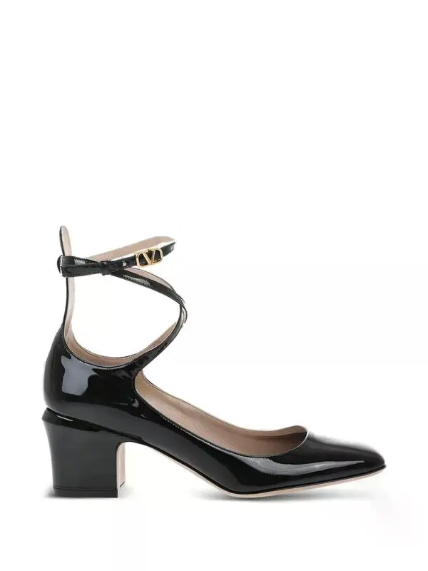 Valentino Garavani Vlogo Signature Ankle-strap Pumps - Black