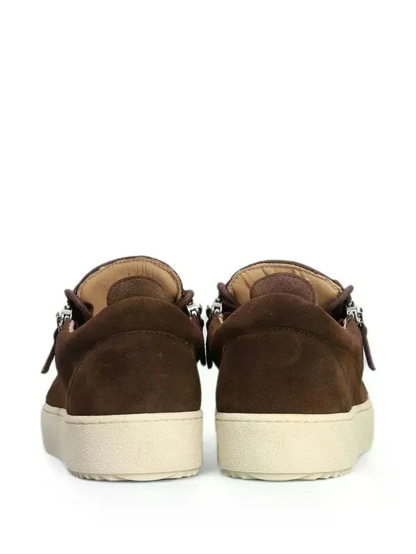 GIUSEPPE ZANOTTI Side-zip Suede Sneakers