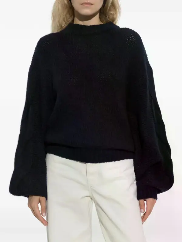 LISA YANG Runi Cable-knit Sweater - Blue